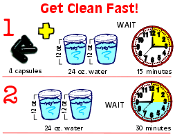 720ml全部のお水をお飲みください。